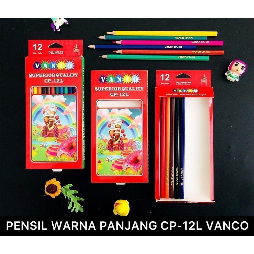 Jual [ 1 SET ] Pensil Warna Murah / Pensil Gambar / Color Pencil VANCO ...