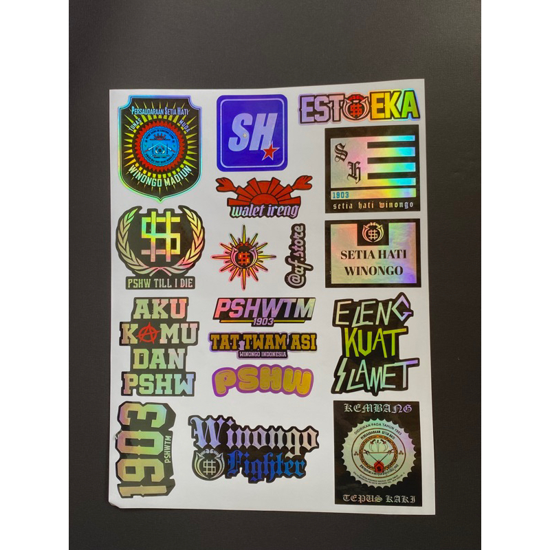 Jual Stiker Hologram PSHW cutting pola anti air | Shopee Indonesia