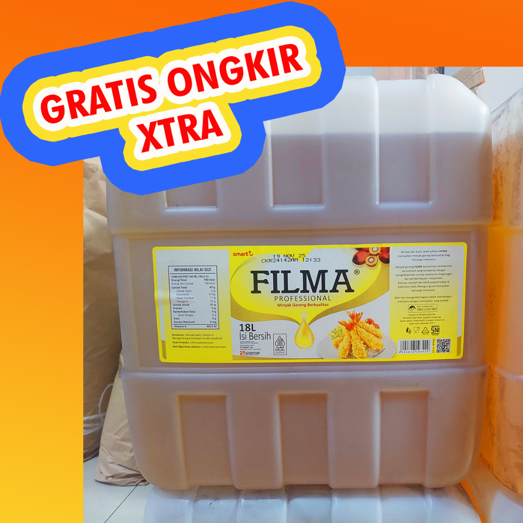 Jual MINYAK FILMA 18 LITER JERIGEN HEMAT RESTO | Shopee Indonesia