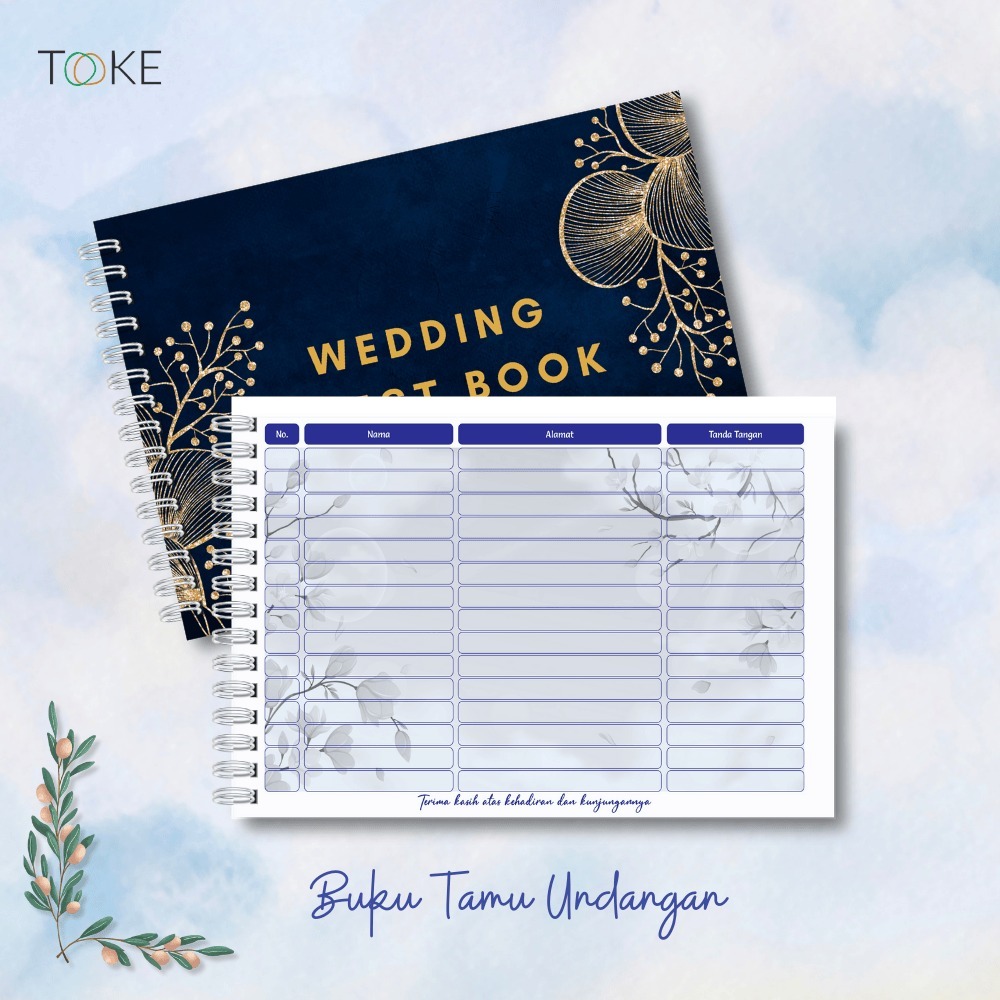 Jual BUKU TAMU PERNIKAHAN/WEDDING GUEST BOOK/BUKU TAMU UKURAN A4 ISI 10 LEMBAR | Shopee Indonesia