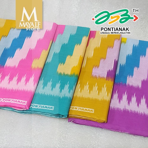 Jual Kain Sarung Corak Insang / Kain khas Melayu /Tenun Khas Pontianak ...