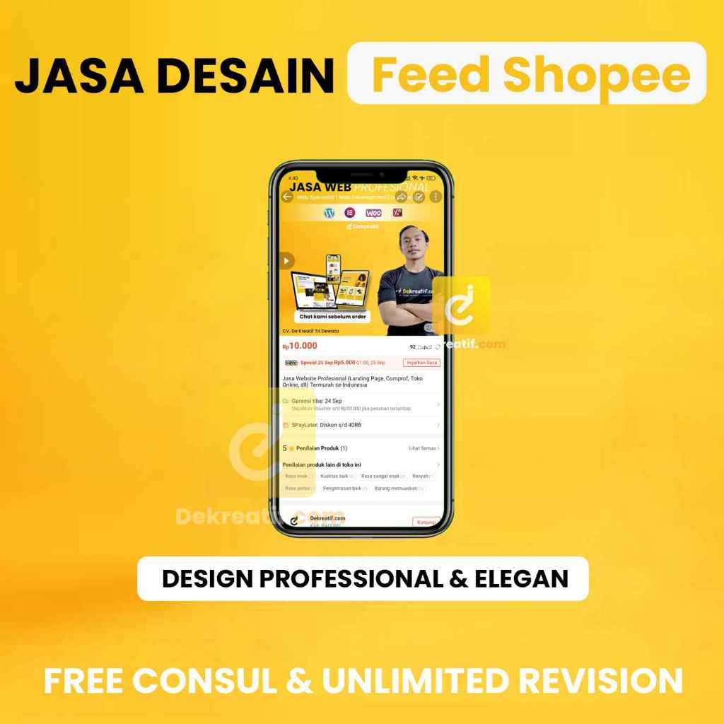 Jual Jasa Desain Feed Shopee, Toped, Lazad, dan Marketplace Lainnya ...