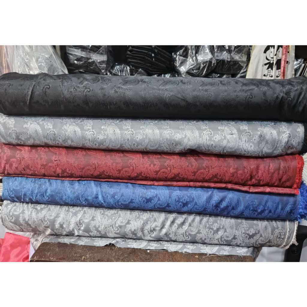 Jual Kain bahan Saten motif/furing batik satin puring jas blazer batik ...