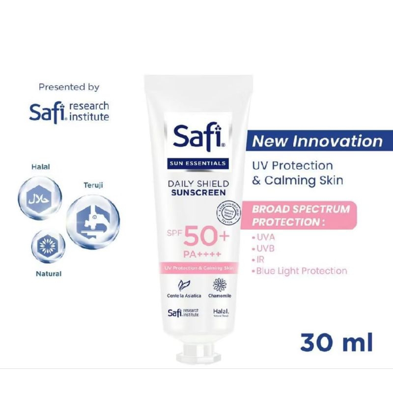 Jual Safi Sun Essential Daily Shield Sunscreen SPF 50+ PA++++ 30ml/New ...