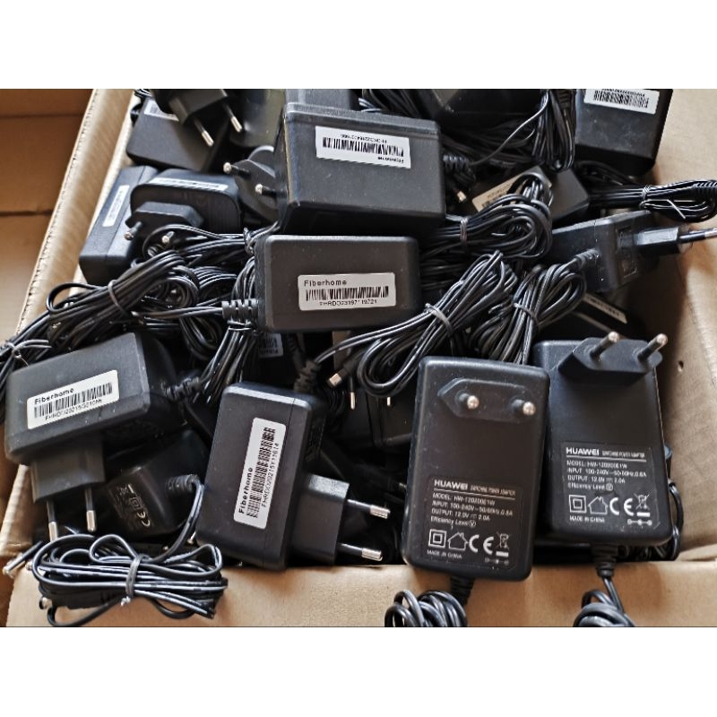 Jual Adaptor 12V 1.5A dan 2A 1A amper ori cabutan ONT STB DEKSTOP ...