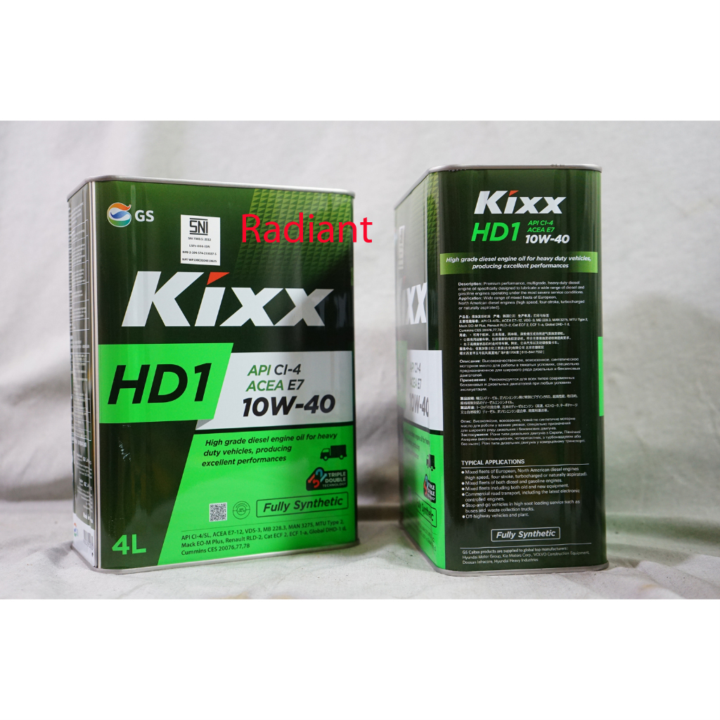 Jual OLI DIESEL KIXX HD1 10W40 FULL SYNTHETIC | Shopee Indonesia