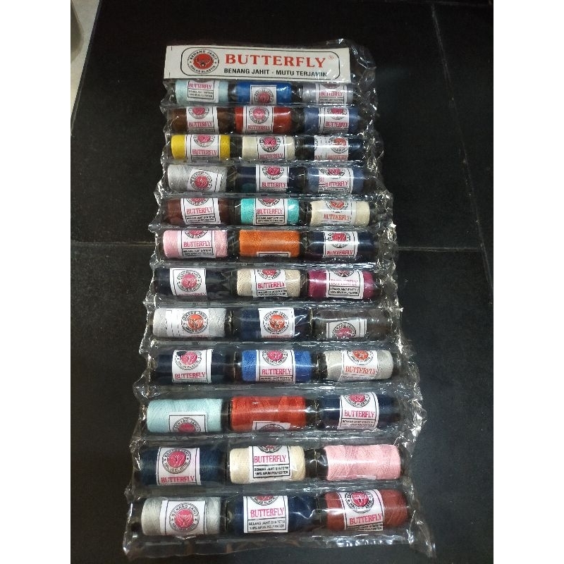 Jual Benang Jahit Ukuran Besar Baterfky Harga Untuk 1 Renceng isi 36 ...