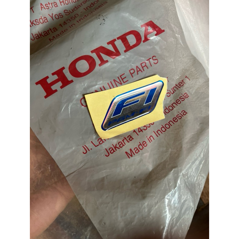 Jual emblem logo FI honda injeksi beat fi supra vario beat scoopy revo ...
