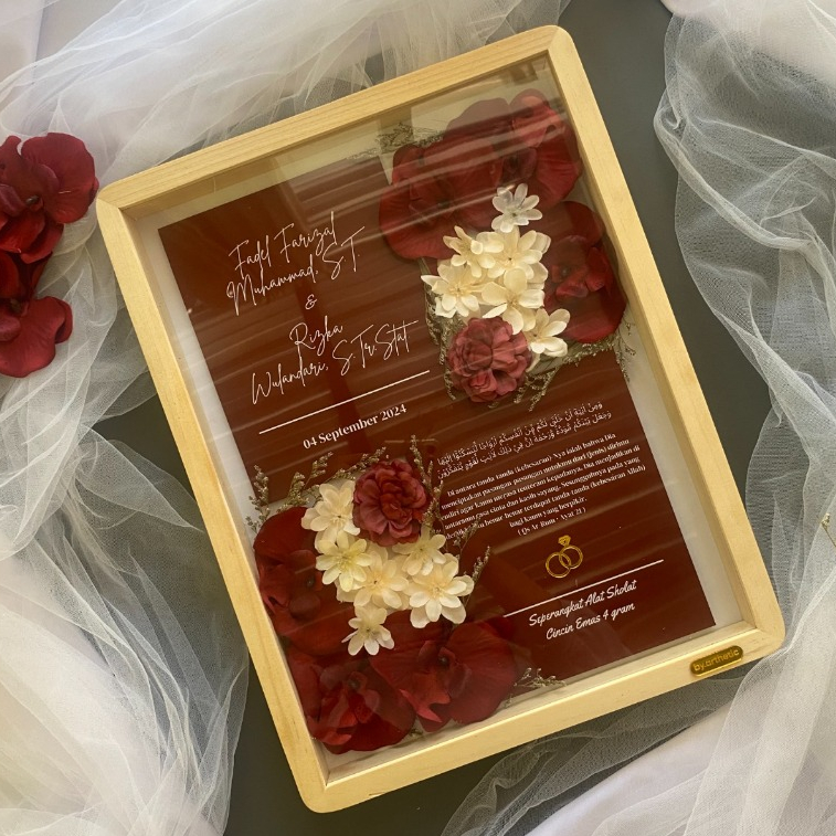 Jual Frame Mahar Pernikahan Akrilik Transparan Dahlia Mahar Acrylic ...