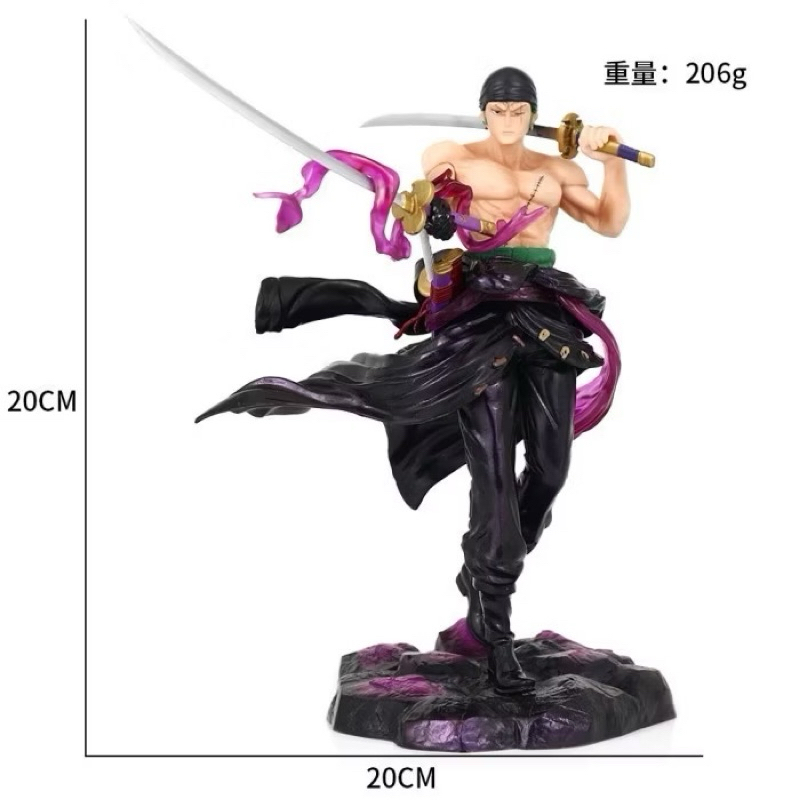 Jual One Piece Zoro Enma Haki Itoryu Action Figure Koleksi - Zoro Haki ...