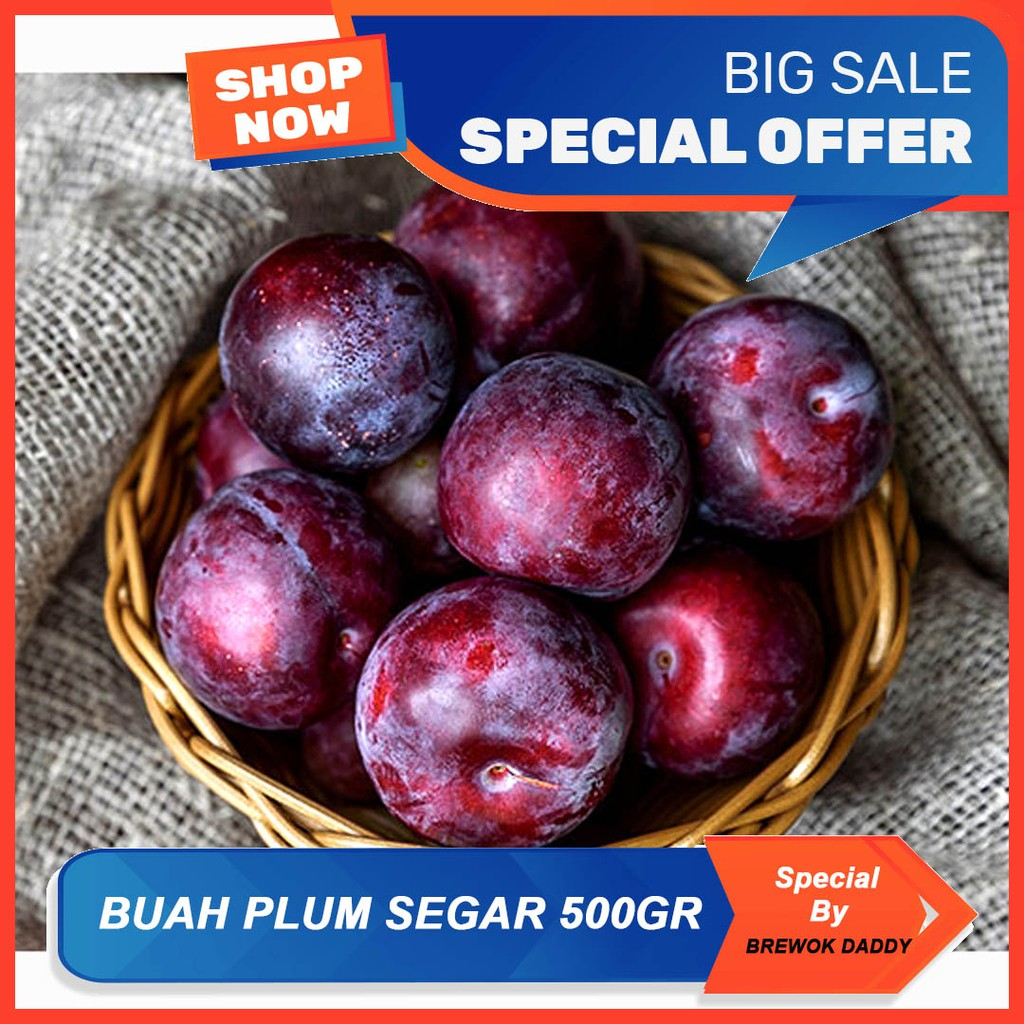 Jual Buah Plum Segar Buah Mahal Kaya Manfaat Tersedia Buah Langka Lainnya Anggur Black Hitam ...