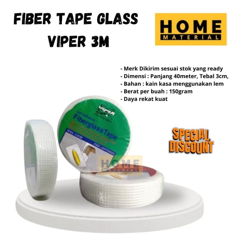 Jual Lakban Kasa Gypsum LAKBAN GYPSUM GIPSUM 3CM 5CMX40M LEM ISOLASI KASA MESH FIBER TAPE 3CM ...