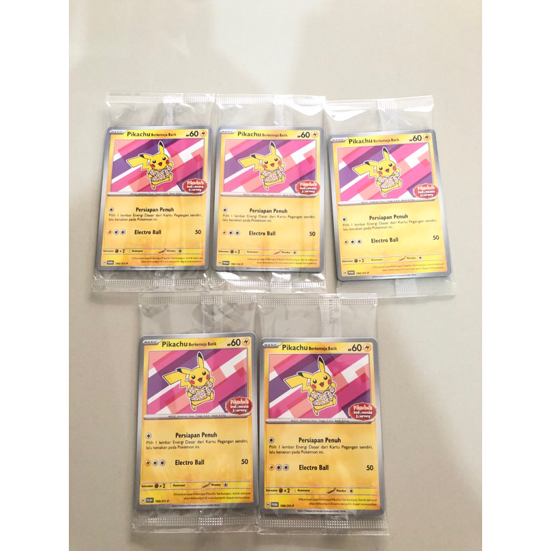 Jual Pokemon pikachu batik kartu card | Shopee Indonesia