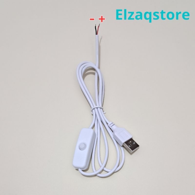 Jual Kabel USB + Saklar Isi 2 Pin Panjang 1 Meter | Shopee Indonesia