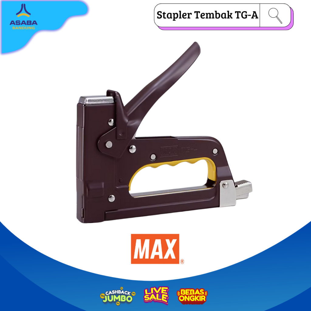 Jual Asaba Bandung - MAX Stapler Tembak- TG-A (Gun Tacker) | Shopee ...