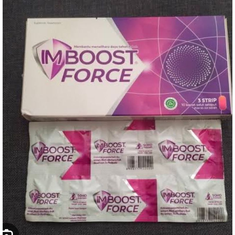 Jual Imboost Force Tablet 1 box isi 3 strip/Multivitamin/Daya Tahan ...