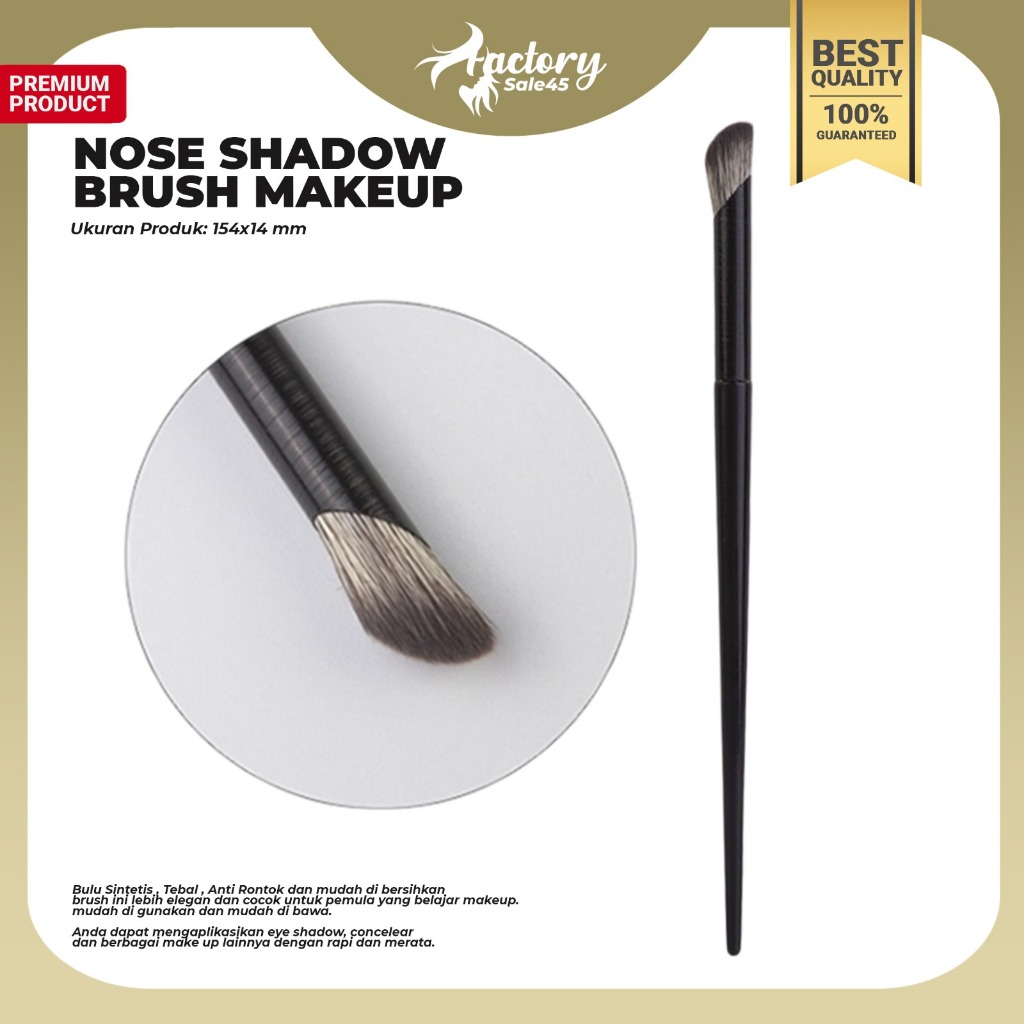 Jual Kuas Makeup Wajah/kuas Countur Hidung/Nose Shadow Brush F1202 ...