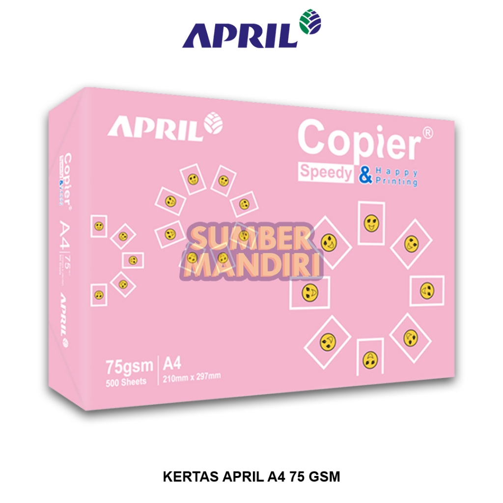 Jual Kertas HVS APRIL Copier A4 75 GSM Kertas Fotocopy [1 RIM] | Shopee ...