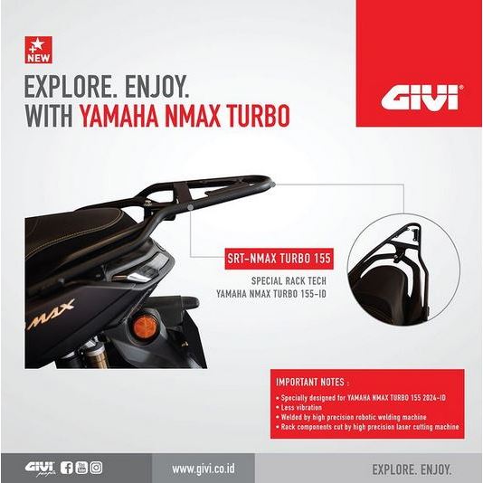 Jual Top BRACKET GIVI SRT Yamaha NMAX TURBO TECHMAX NMAX NEO NEO S ...
