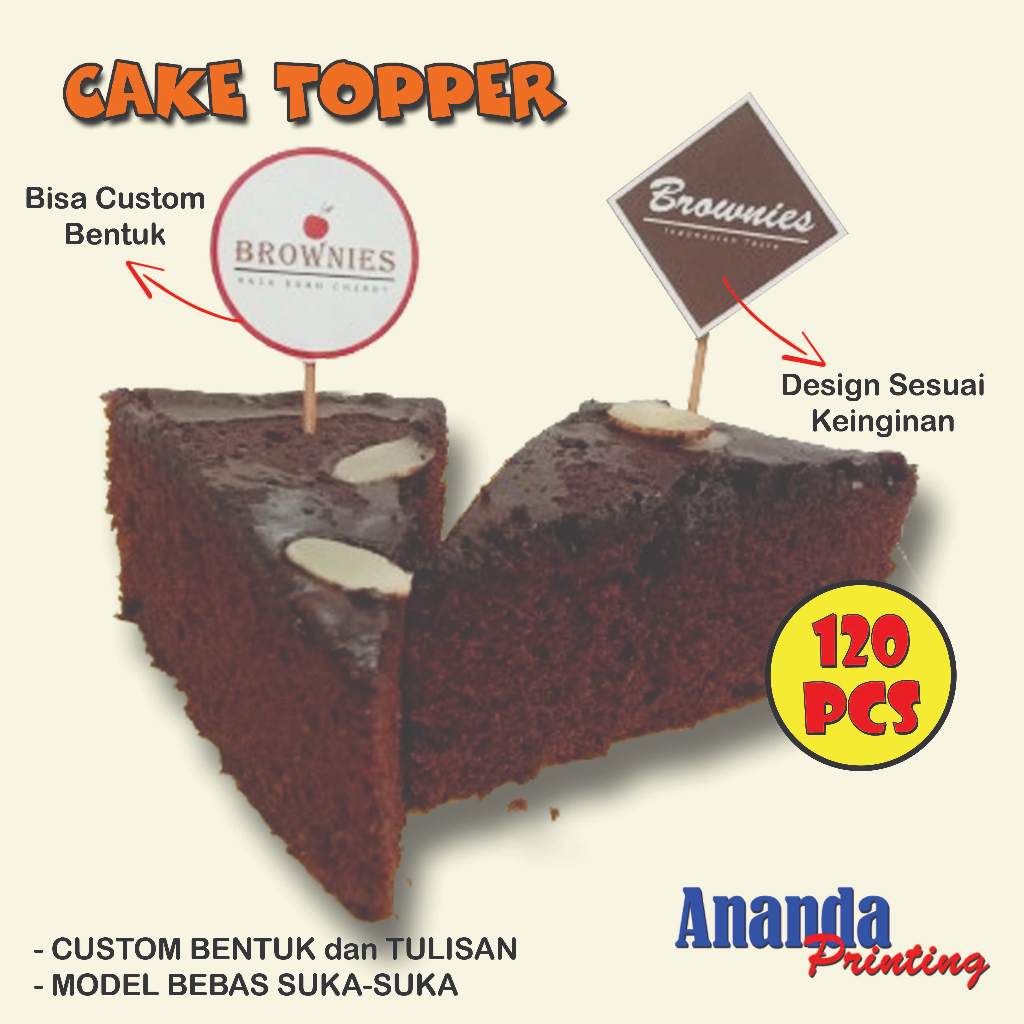Jual CAKE TOPPER LEMBARAN A3 JADI BANYAK | Shopee Indonesia