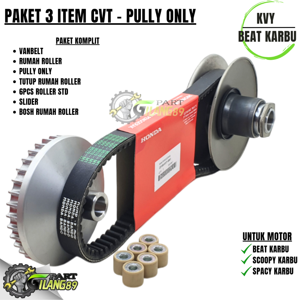 Jual PAKET KIRIAN LENGKAP PULLY ONLY BEAT KVY + RUMAH ROLLER ASSY ...