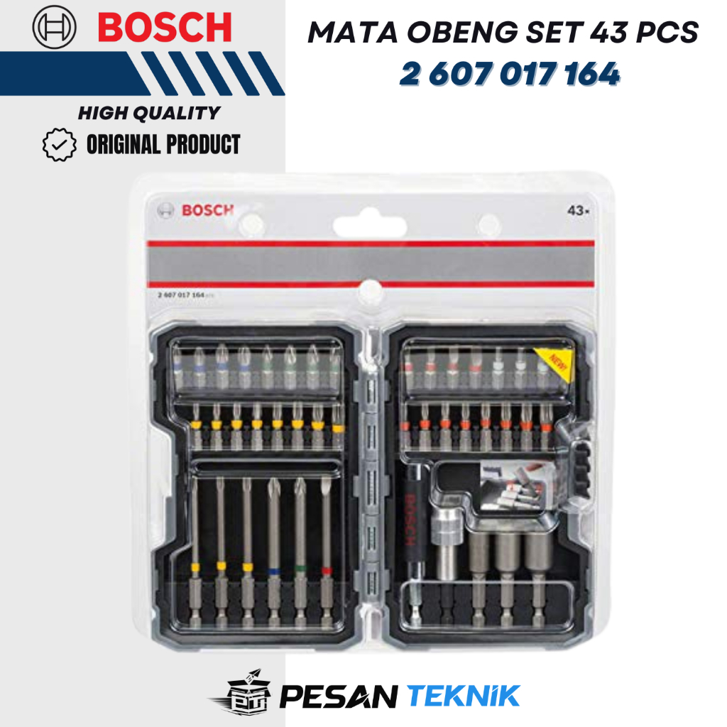 Jual Mata Obeng Set 43 Pcs Bosch X-line 43 Screwdriver Bit Set BOSCH 2607017164 | Shopee Indonesia