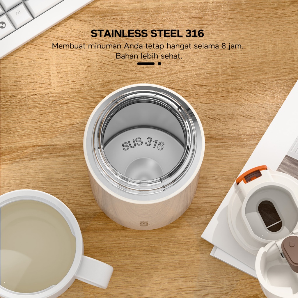 Jual ecentio termos stainless steel 316 Premium Panas Dingin >8 Jam ...