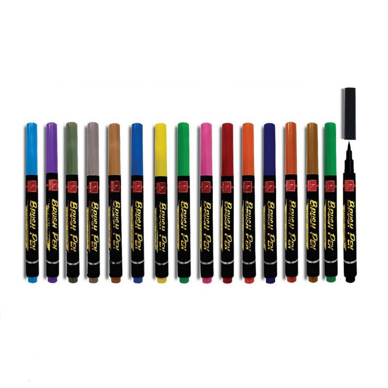 Jual Spidol Snowman Brush Pen BM-1 Ujung Spidol Lembut Seperti Kuas ...