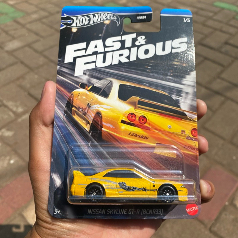 Jual HOT WHEELS FAST FURIOUS NISSAN SKYLINE R33 & HONDA CIVIC EK9 ...