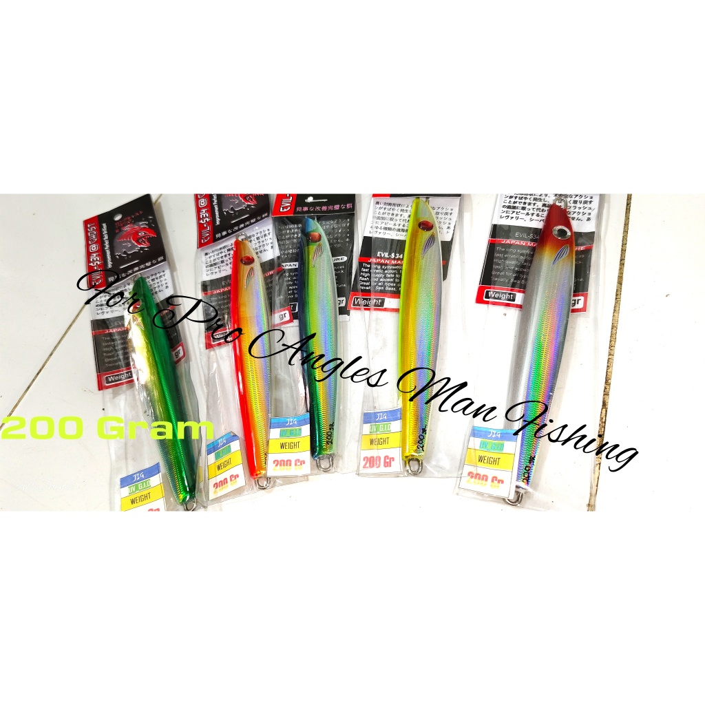 Jual Metal Jig MJ Fast Jig Slim Blade Jig Shiver STICK 100 150 200 250 ...