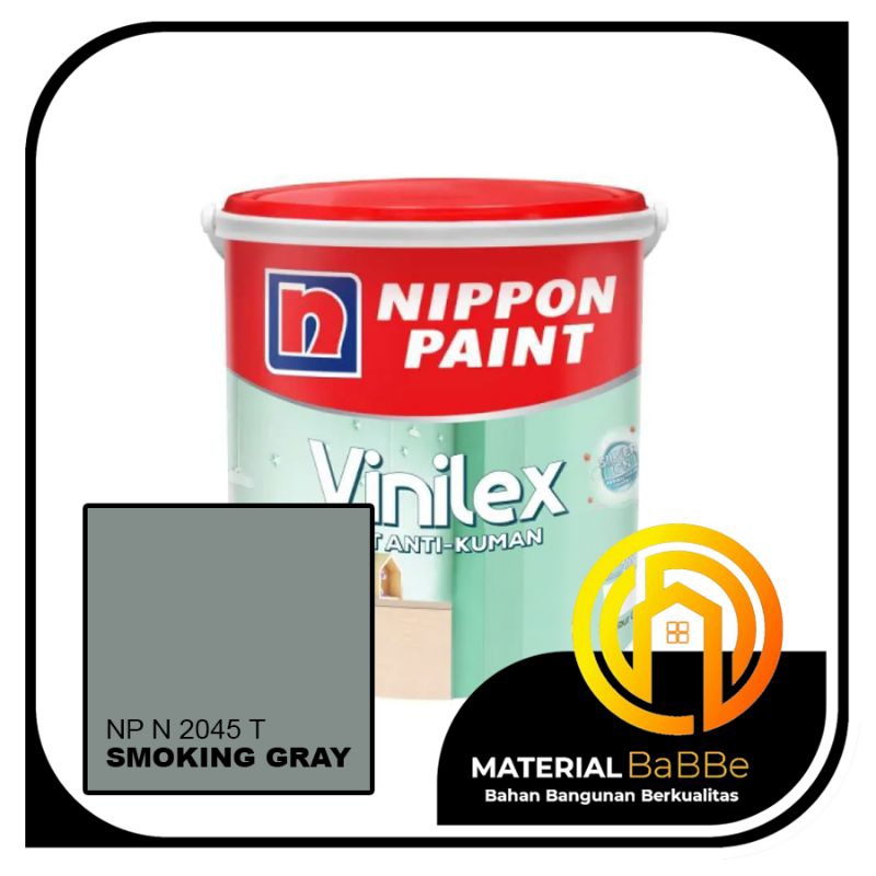 Jual Nippon Vinilex Silver Ion NP N 2045 T Smoking Gray 5 Kg | Cat ...