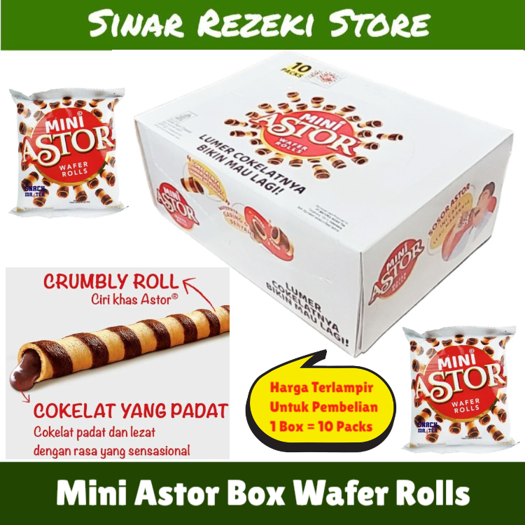 Jual Astor Mini Box Wafer Rolls / Astor Mini / Astor Box / Mini Astor ...