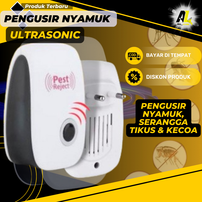 Jual (ORIGINAL)Pest Reject Repeller Ultrasonic Anti Hama Alat Pengusir ...