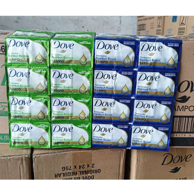 Jual Dove Shampoo Sachet Rentengan 8mlx12 Sachet | Shopee Indonesia