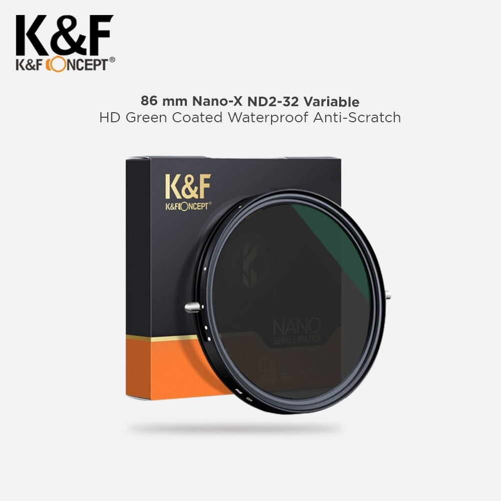 Jual K&F Concept 86mm Lens Filter Nano-X Variable Fader ND2-32 + CPL Filter KNF Concept | Shopee ...