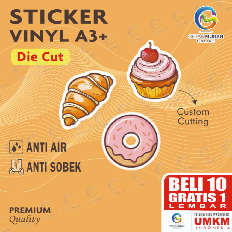 Jual Cetak Stiker Label Vinyl / Stiker Die Cut / Cetak Stiker Custom ... Jual Cetak Stiker Label Vinyl / Stiker Die Cut / Cetak Stiker Custom ...