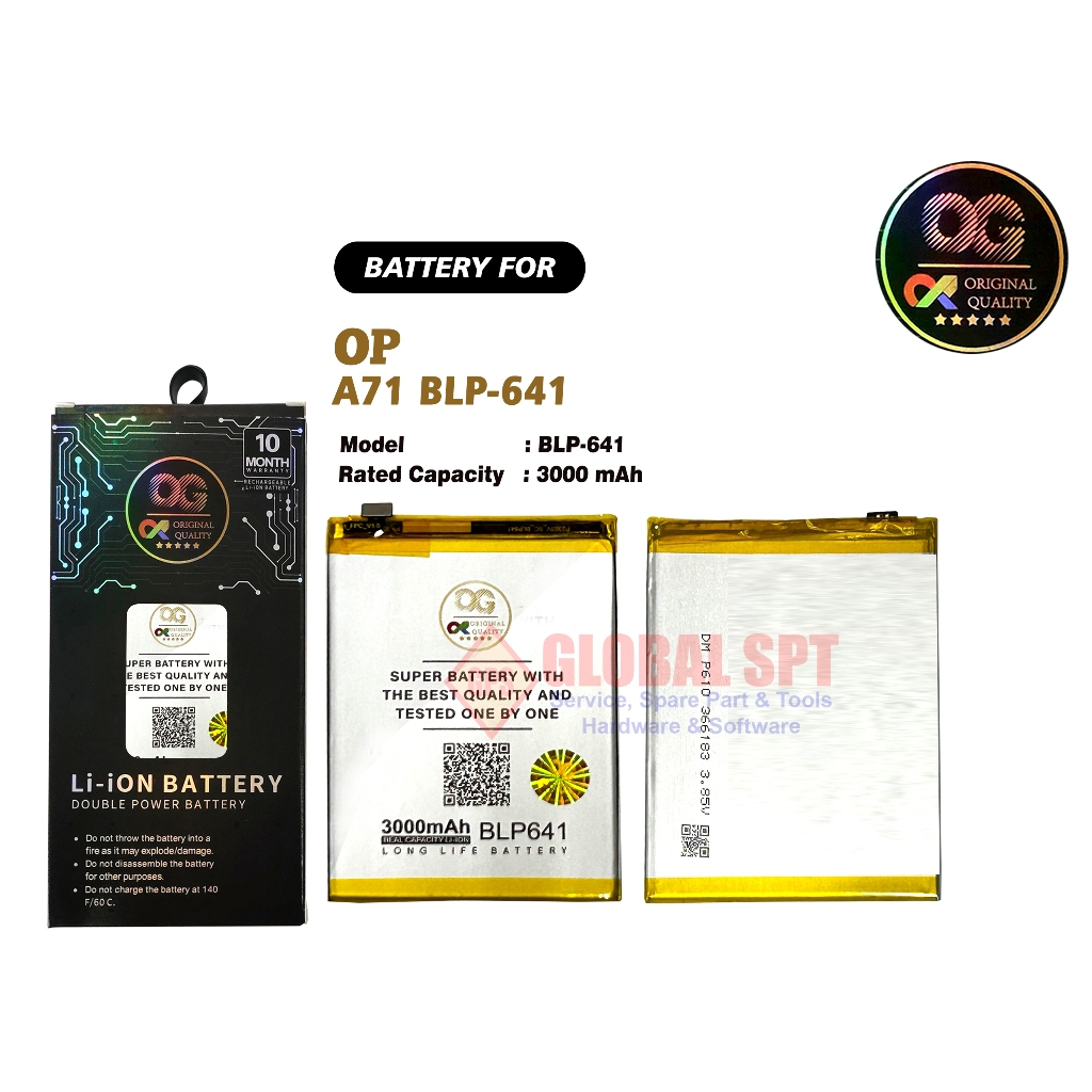 Jual OG SUPER / BATERAI OPPO BLP641 / A71 / BATRE / BATERE / BATTERY ...