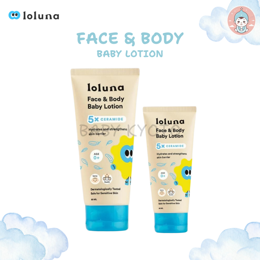 Jual BK Loluna Face & Body Baby Lotion 5x Ceramide 80/200 Ml Losion ...