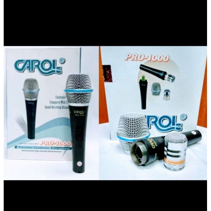 Jual MIC CONDENSOR PROFESIONAL CAROL PRO 1000 super sensitip/ peka ...