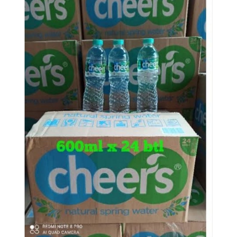 Jual Cheers Air Mineral 600 ml x 24 botol | Shopee Indonesia