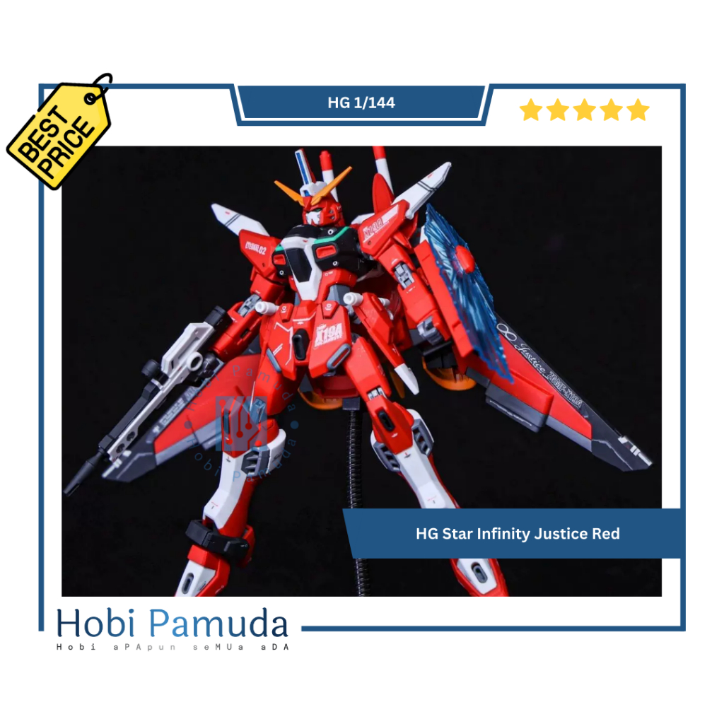 Jual HG Star Infinity Justice Red Color High Grade 1/144 | Shopee Indonesia