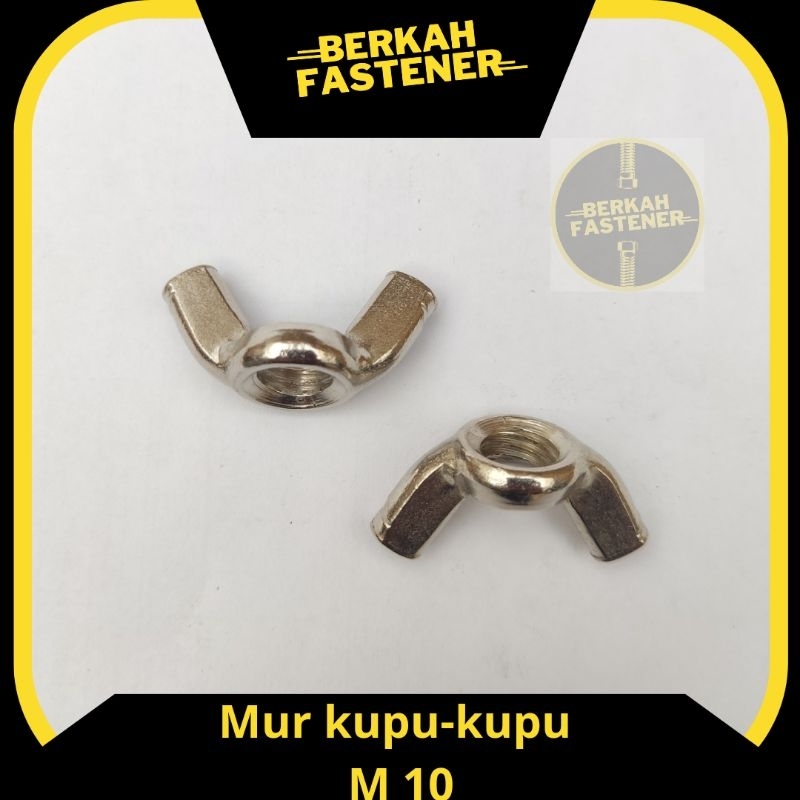 Jual Mur Kupu-kupu M 10 Nikel Tebal | Shopee Indonesia
