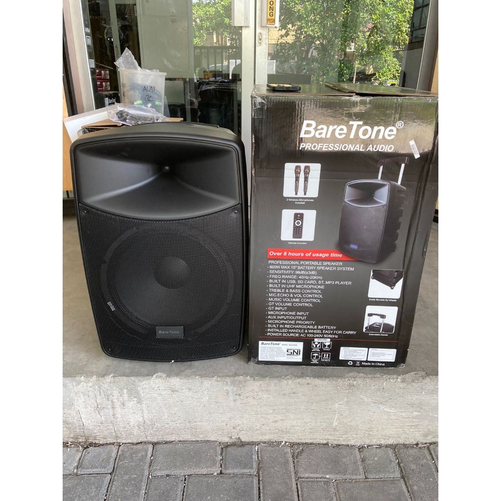 Jual Speaker Aktif Portable Baretone Wireless Meeting MAX15HB MAX 15HB ...