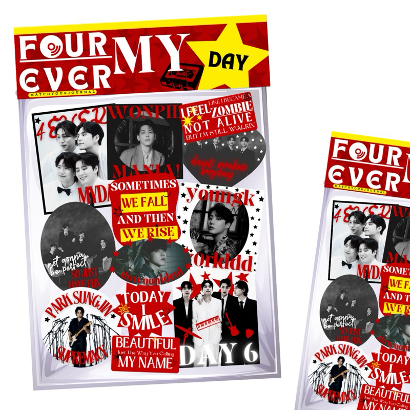 Jual [READY] DAY6 (Day 6) Glitter Sticker Pack: Sungjin YoungK Wonpil ...