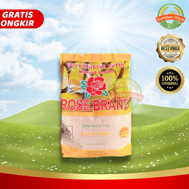 Jual Gula Pasir Rose Brand Kuning 1kg/5pcs | Shopee Indonesia