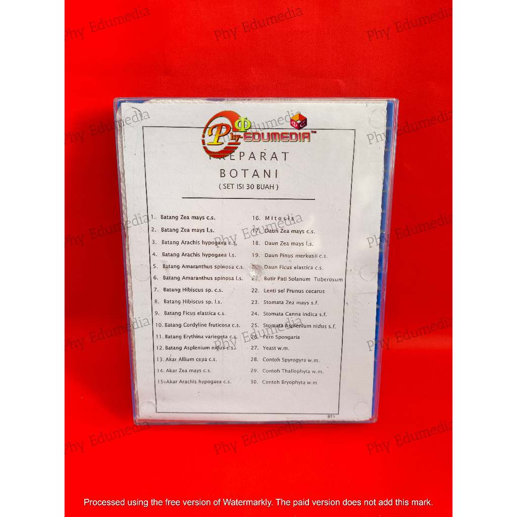 Jual Preparat Botani Isi 30 / Struktur Sel Tumbuhan | Shopee Indonesia