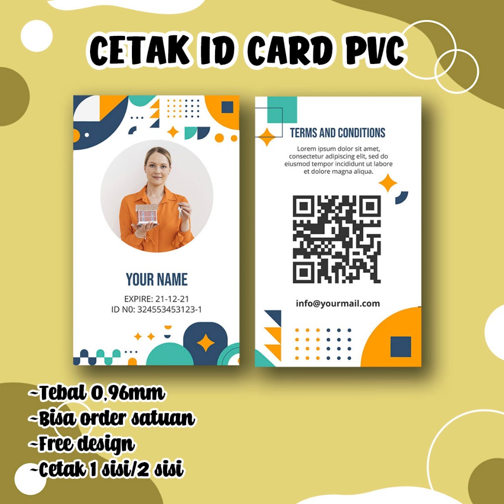 Jual Cetak ID CARD PVC 1 hari jadi, Cetak Kartu Anggota Pelajar, Member ...