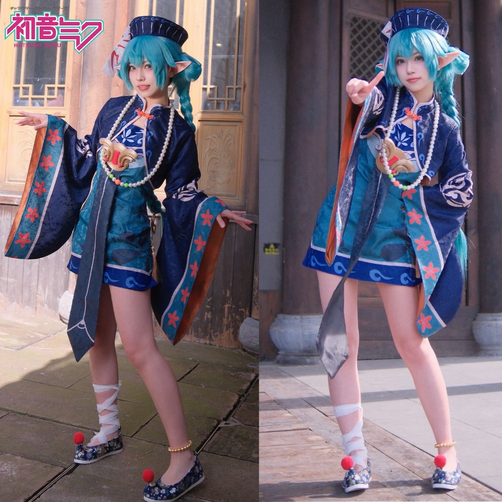 Jual Anime Miku Zombie Cosplay Costume Little Devil Lolita Dress ...
