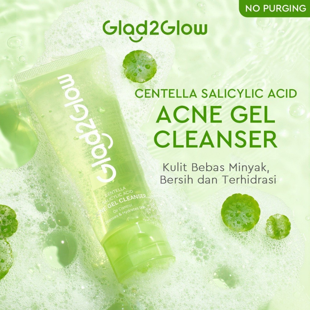 Jual Glad2glow Facial Wash Acne Sabun Cuci Muka G2G Low Ph Cleanser ...