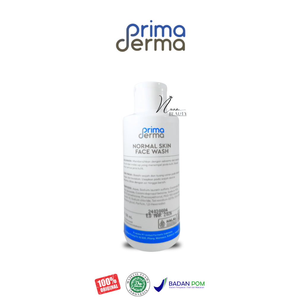 Jual PRIMADERMA NORMAL SKIN FACE WASH 135ml | Shopee Indonesia